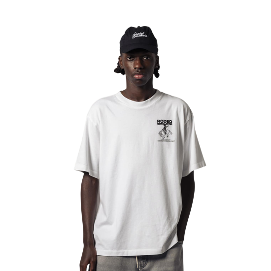 TSHIRT GOODIES SPORTIVE RODEO SIMULATOR WHITE TEE - Hutchis